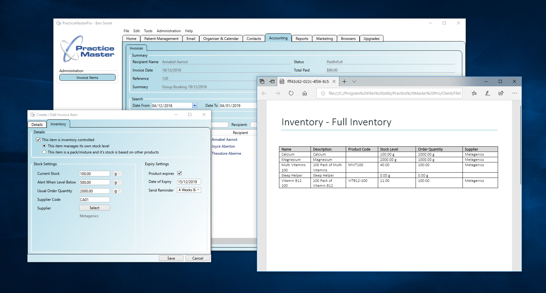 Practice Master Pro - Patient Billing Software